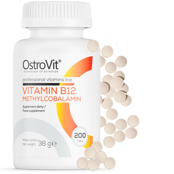 OstroVit Witamina B12 Metylokobalamina, 200 tabletek | Suplementy diety ...